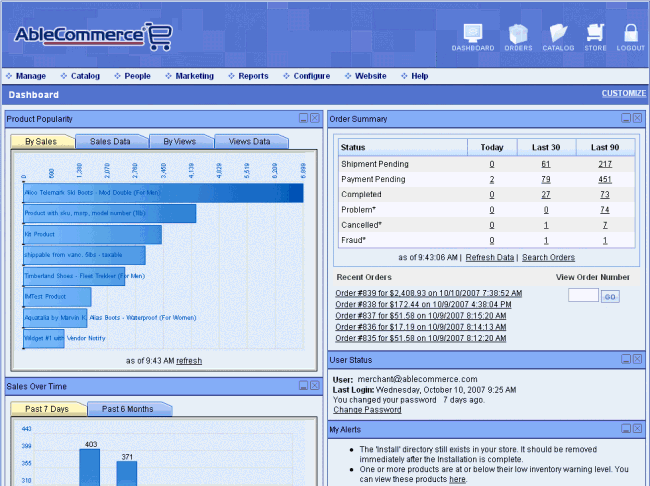 Merchant Administration